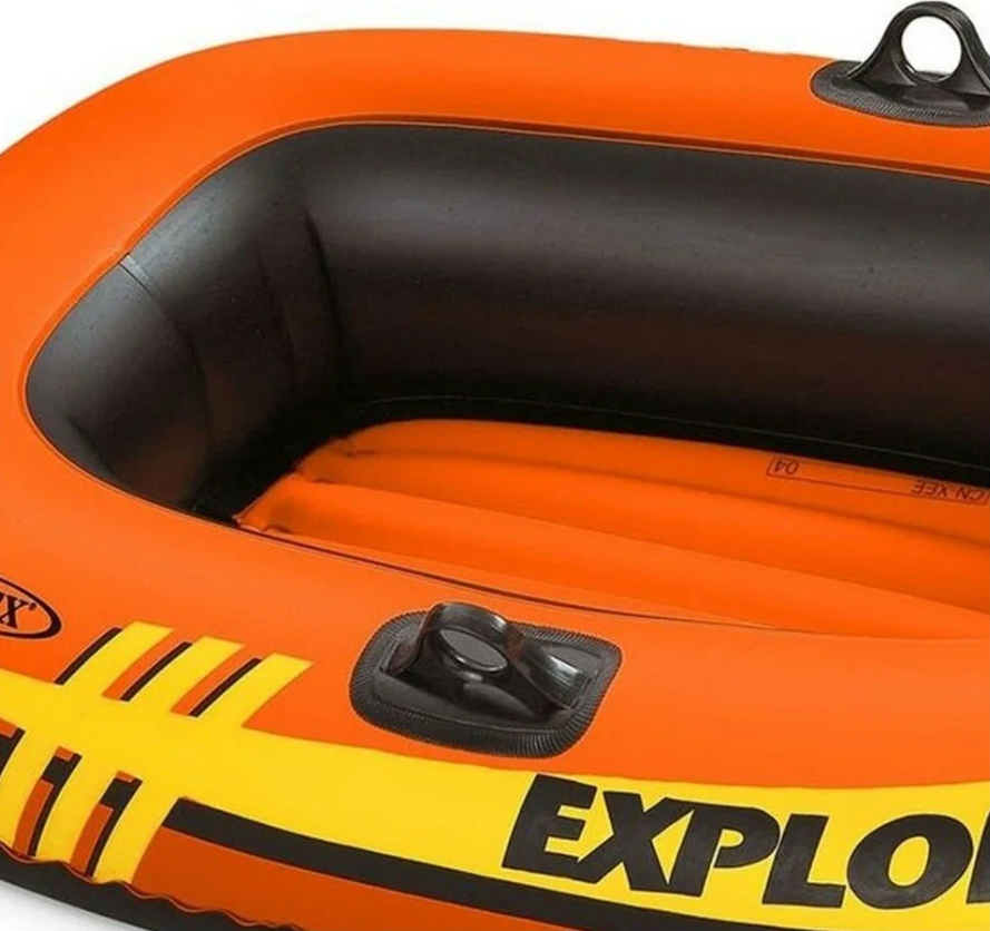 Обзор INTEX EXPLORER 100. Одноместная надувная лодка для детей и подростков